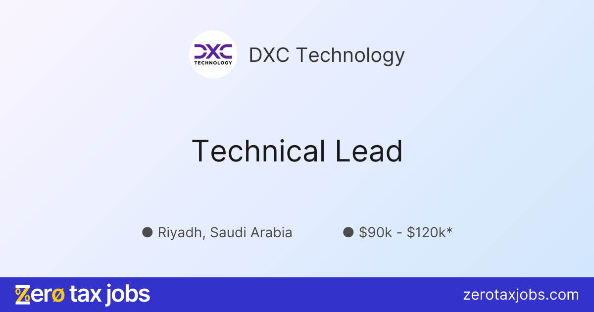 Technical Lead at DXC Technology