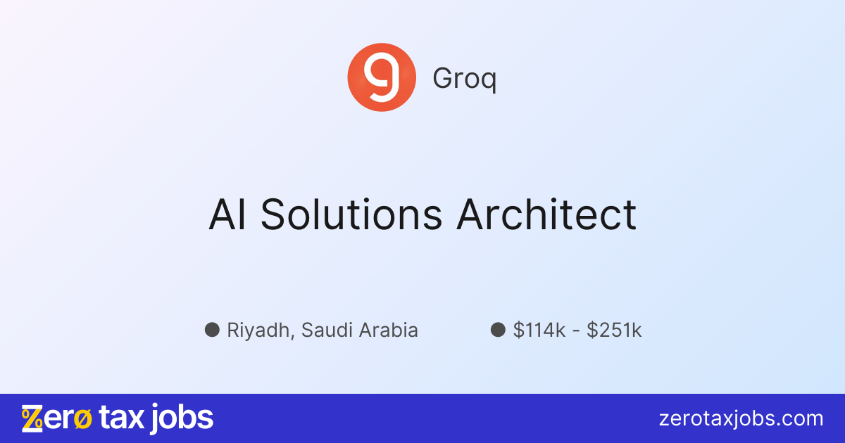 AI Solutions Architect at Groq
