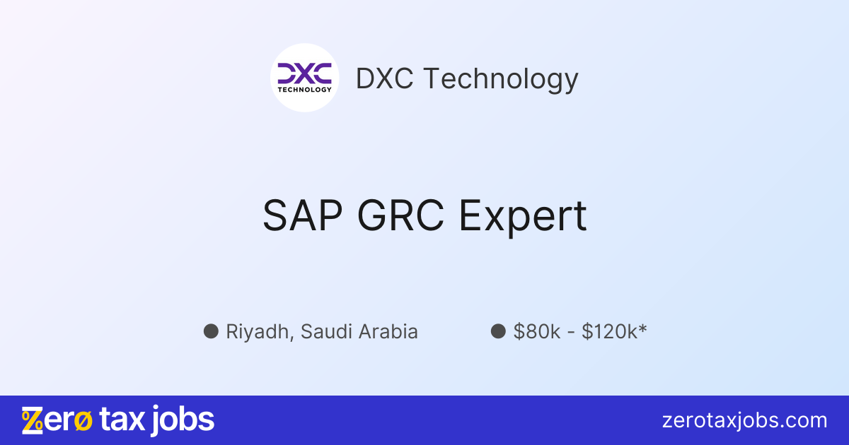 SAP GRC Expert at DXC Technology