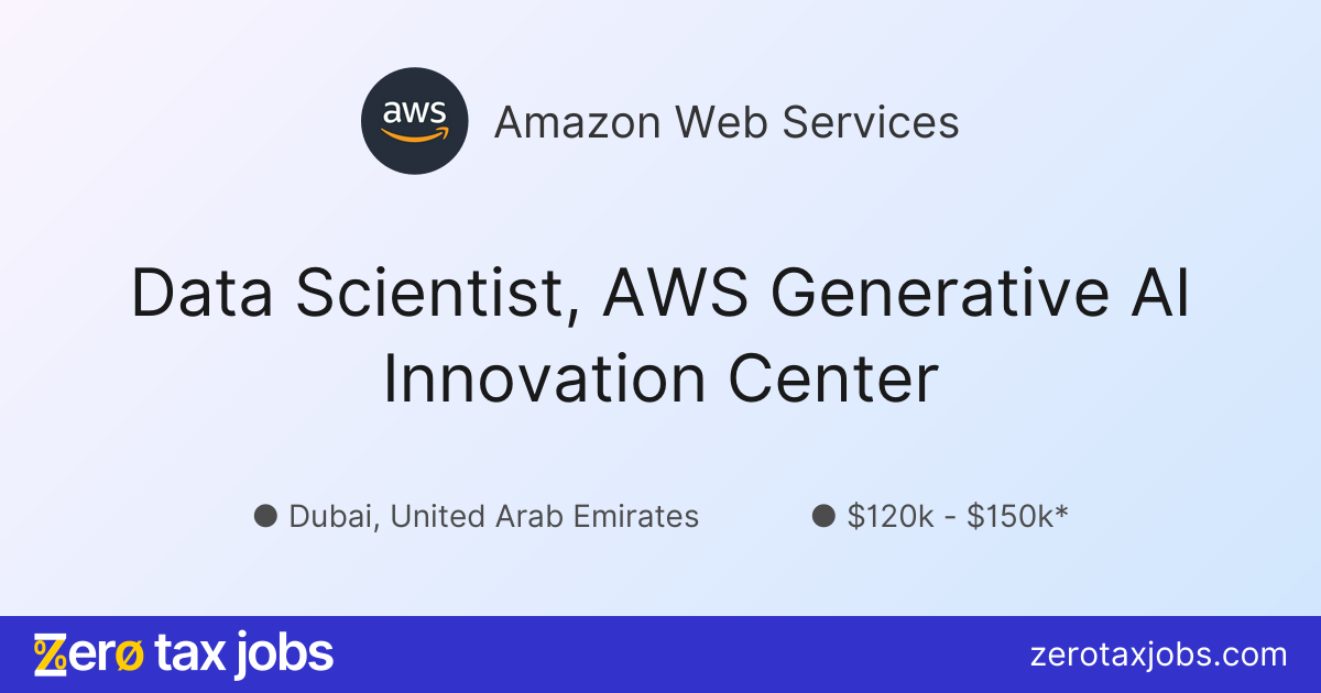 Data Scientist, AWS Generative AI Innovation Center at Amazon Web Services