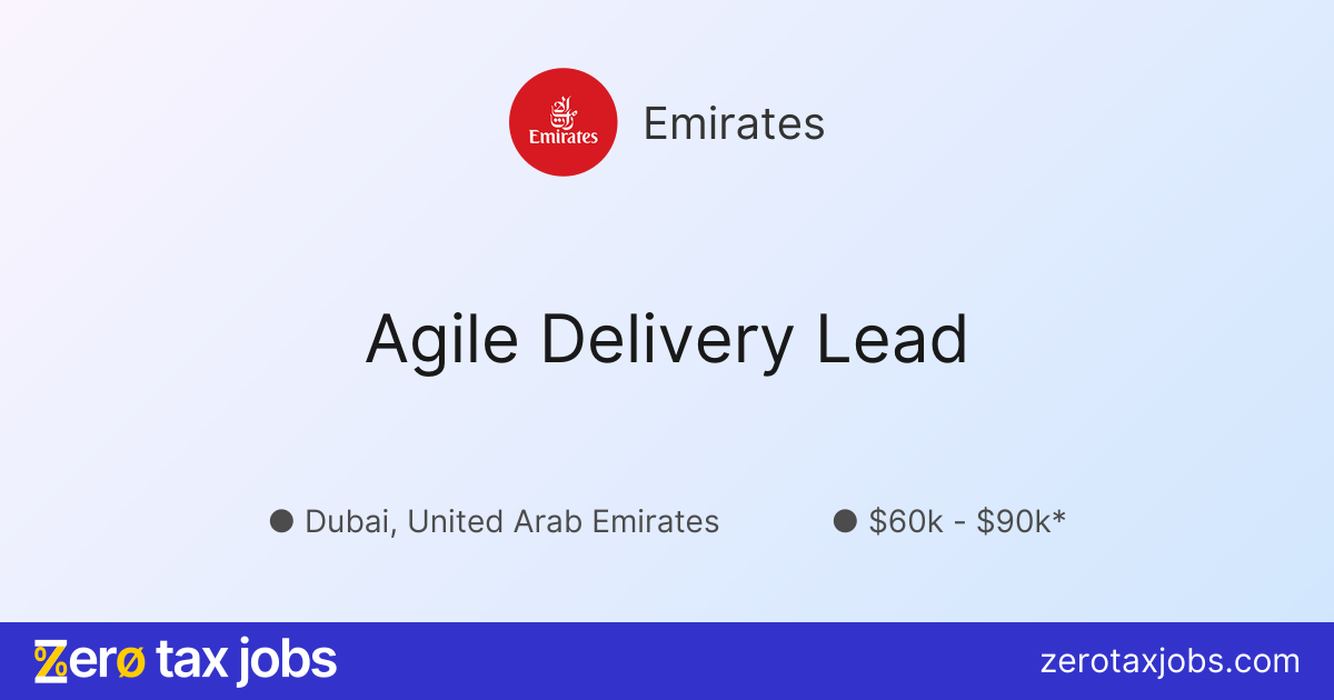 Agile Delivery Lead at Emirates