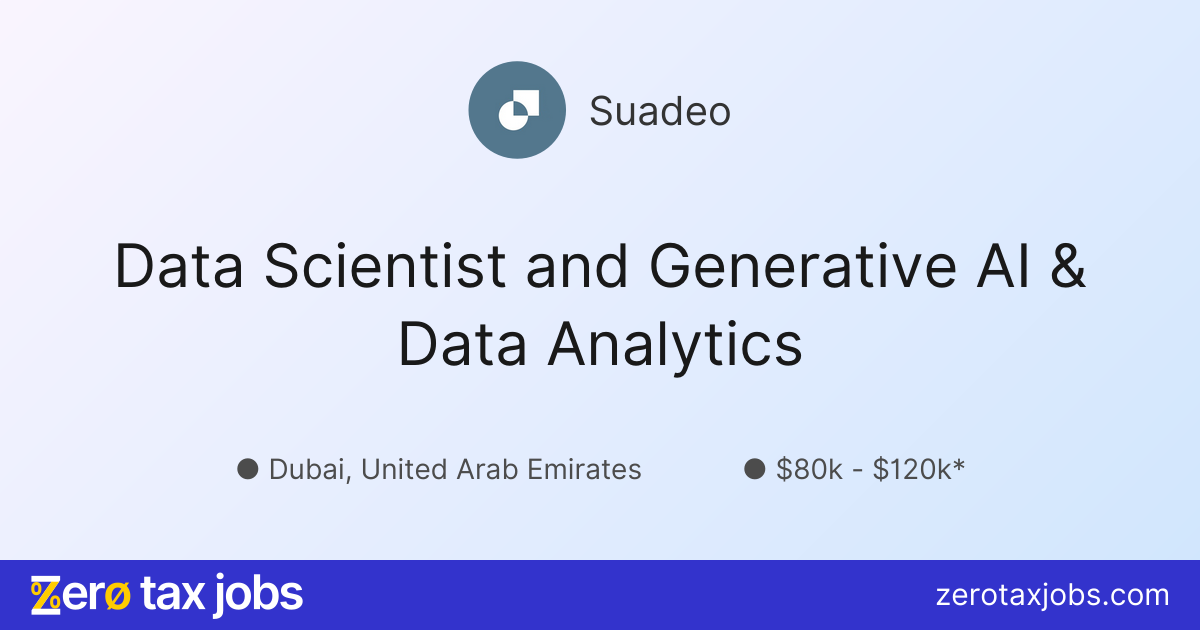 Data Scientist and Generative AI & Data Analytics at Suadeo