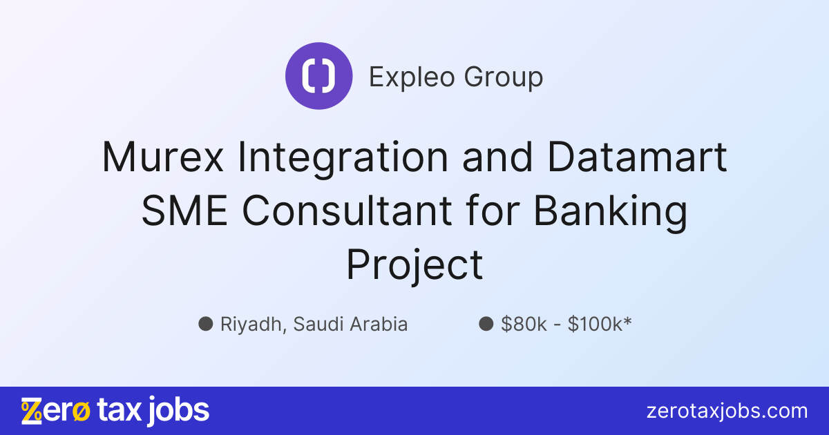 Murex Integration and Datamart SME Consultant for Banking Project at ...