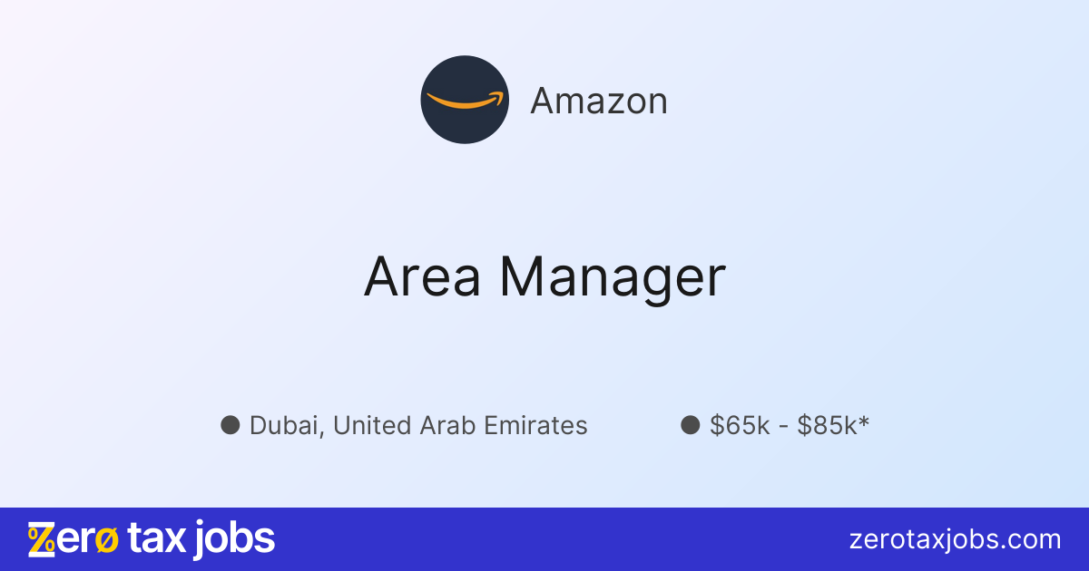 Area Manager at Amazon