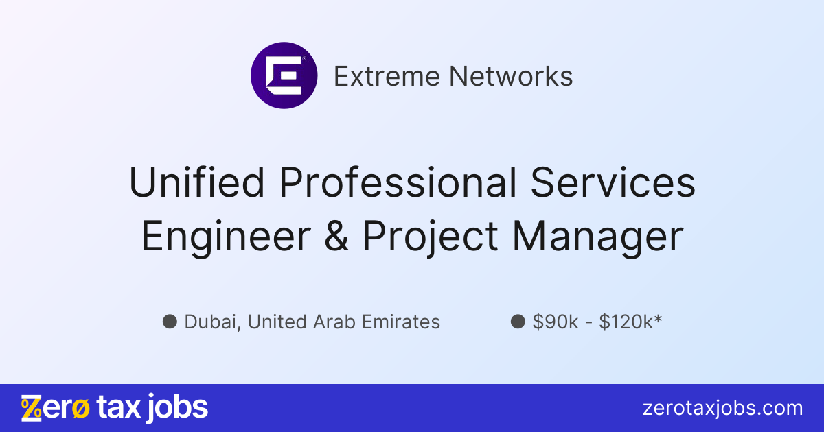 Unified Professional Services Engineer & Project Manager at Extreme ...