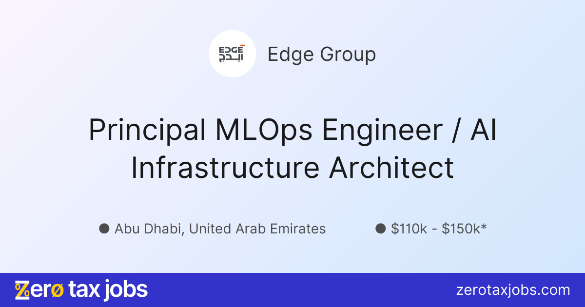 Principal MLOps Engineer / AI Infrastructure Architect at Edge Group