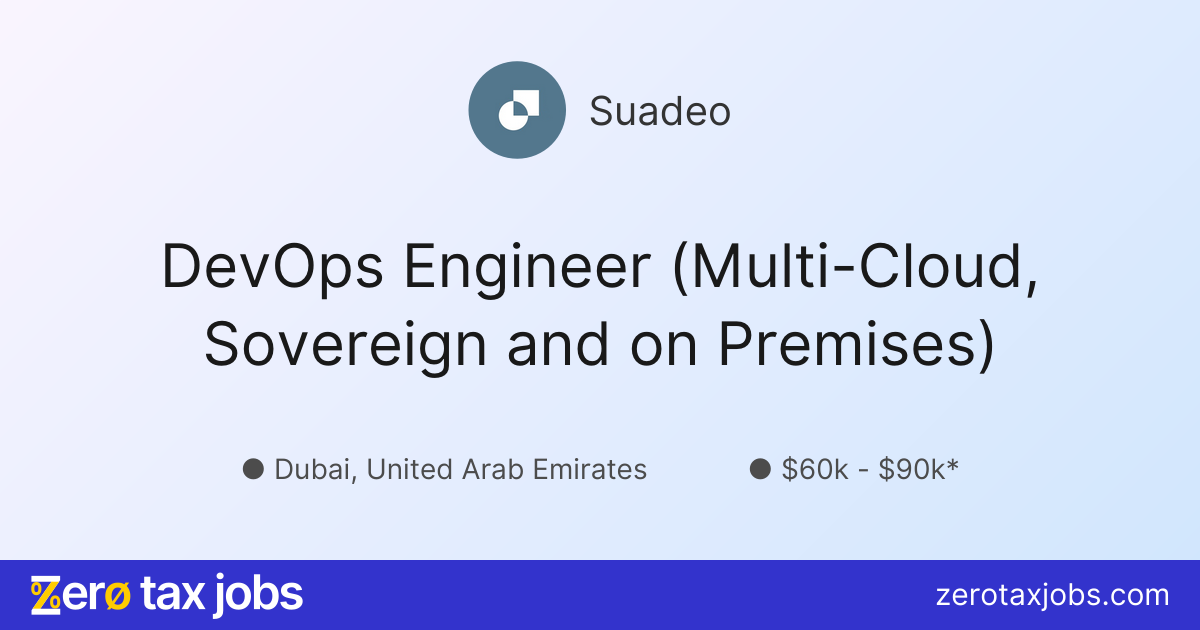 DevOps Engineer (Multi-Cloud, Sovereign and on Premises) at Suadeo