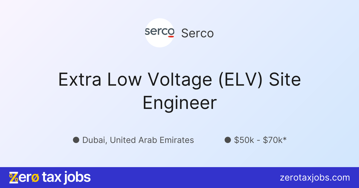 Extra Low Voltage (ELV) Site Engineer at Serco