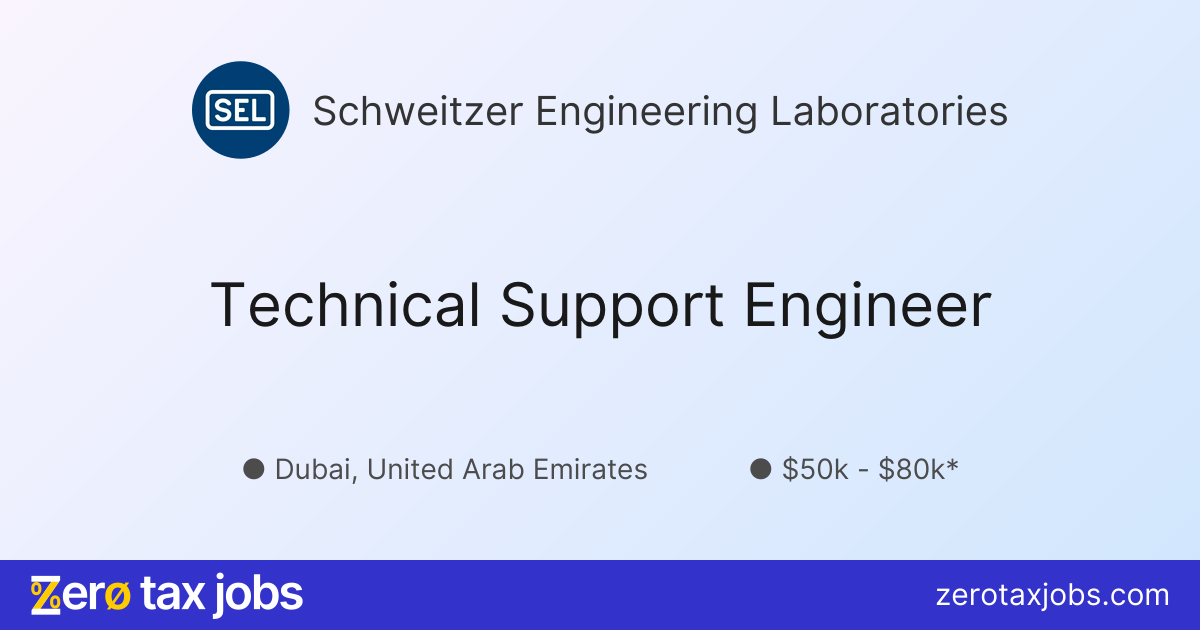 Technical Support Engineer at Schweitzer Engineering Laboratories