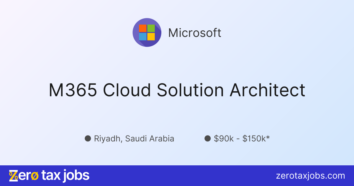 M365 Cloud Solution Architect at Microsoft
