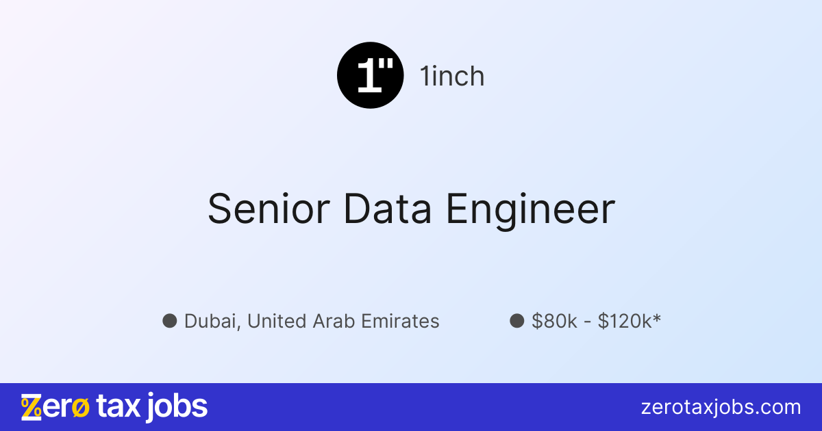 Senior Data Engineer at 1inch