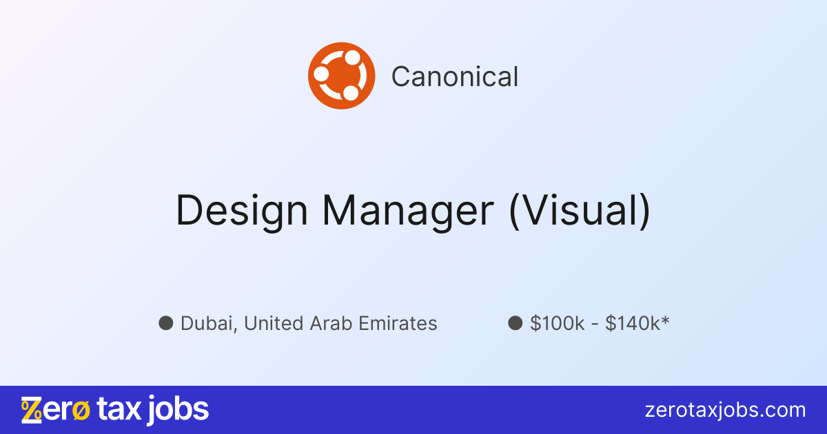 Design Manager (Visual) at Canonical