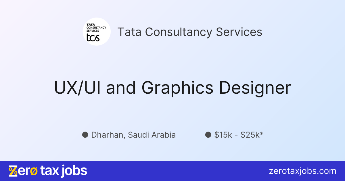 UX/UI and Graphics Designer at Tata Consultancy Services