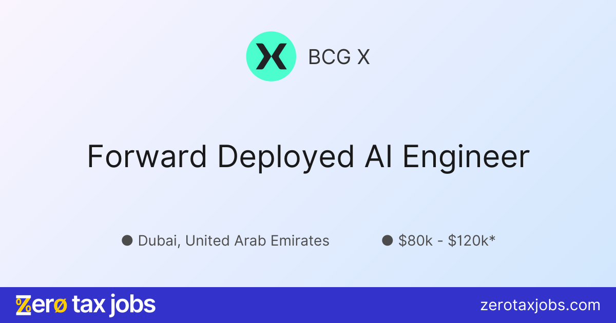 Forward Deployed AI Engineer at BCG X