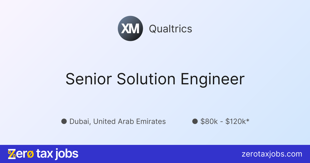 Senior Solution Engineer at Qualtrics