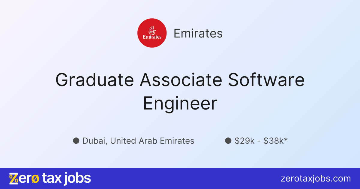 Graduate Associate Software Engineer at Emirates