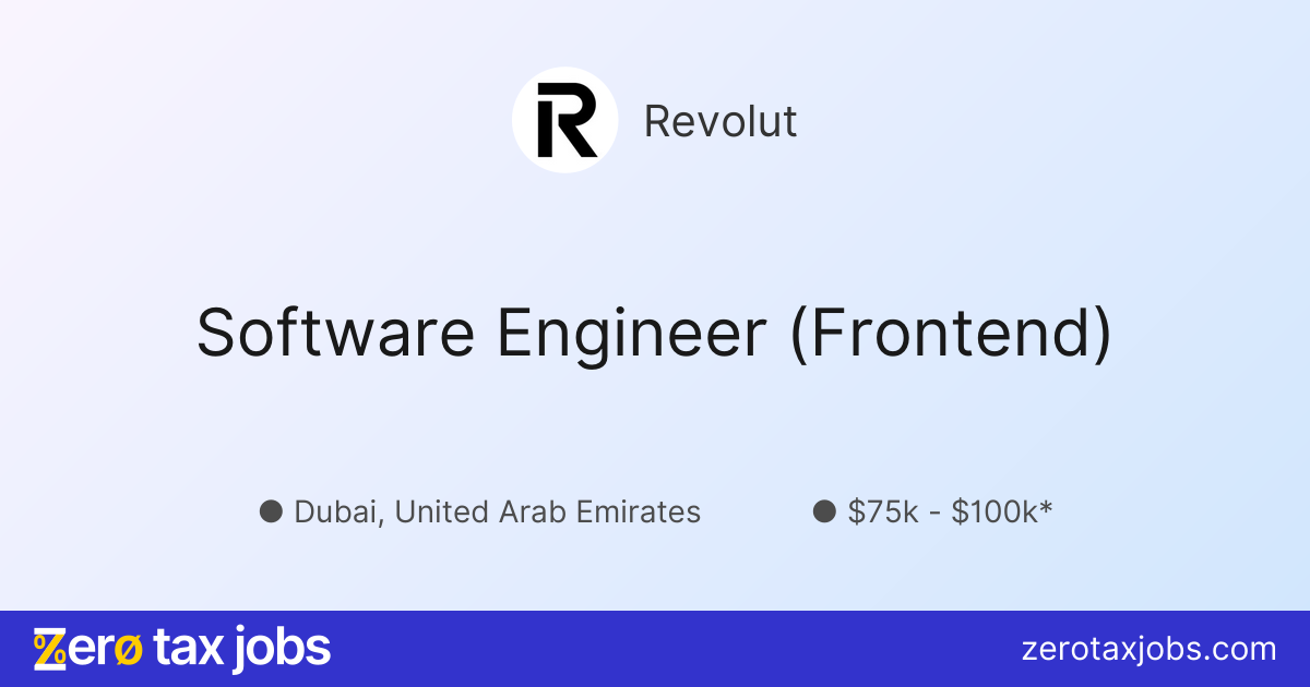 Software Engineer (Frontend) at Revolut