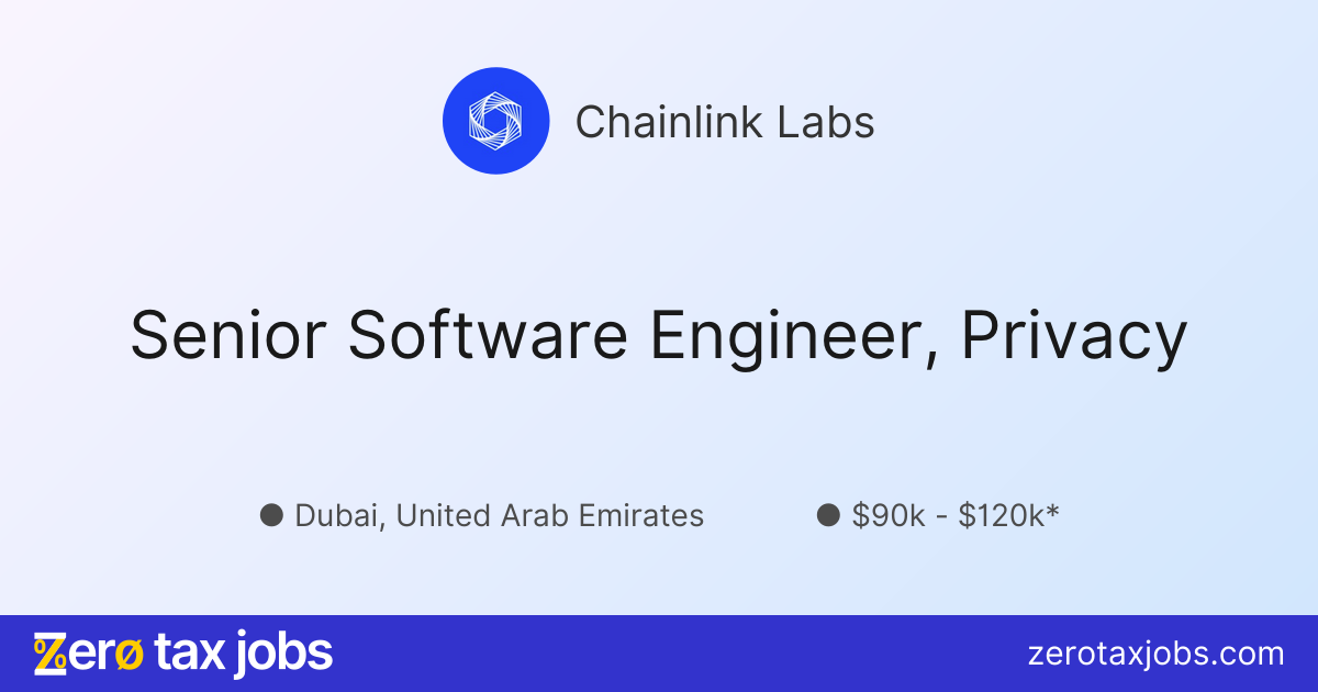 Senior Software Engineer, Privacy at Chainlink Labs