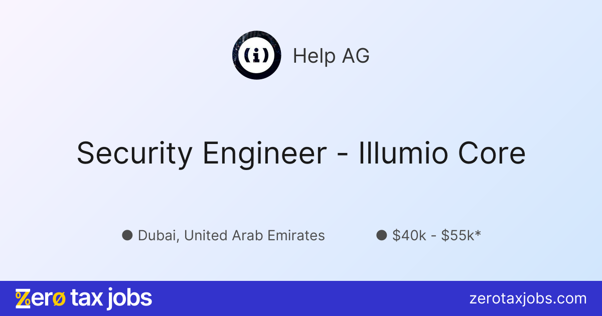 Security Engineer - Illumio Core at Help AG