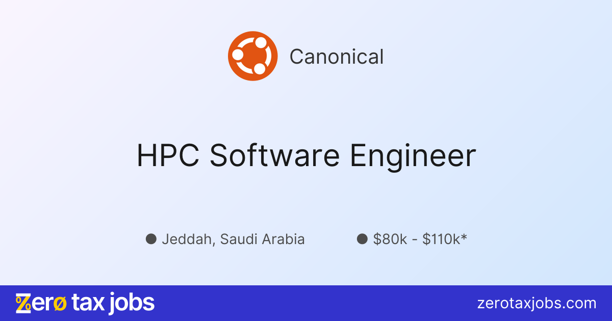HPC Software Engineer at Canonical