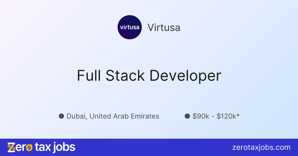 Full Stack Developer at Virtusa