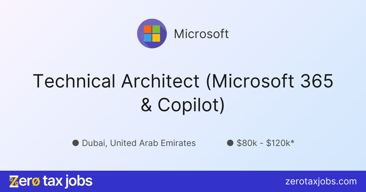 Technical Architect (Microsoft 365 & Copilot) at Microsoft
