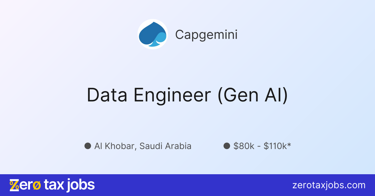 Data Engineer (Gen AI) at Capgemini