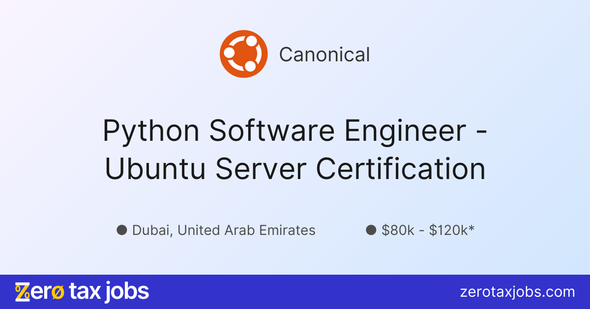 Python Software Engineer - Ubuntu Server Certification at Canonical
