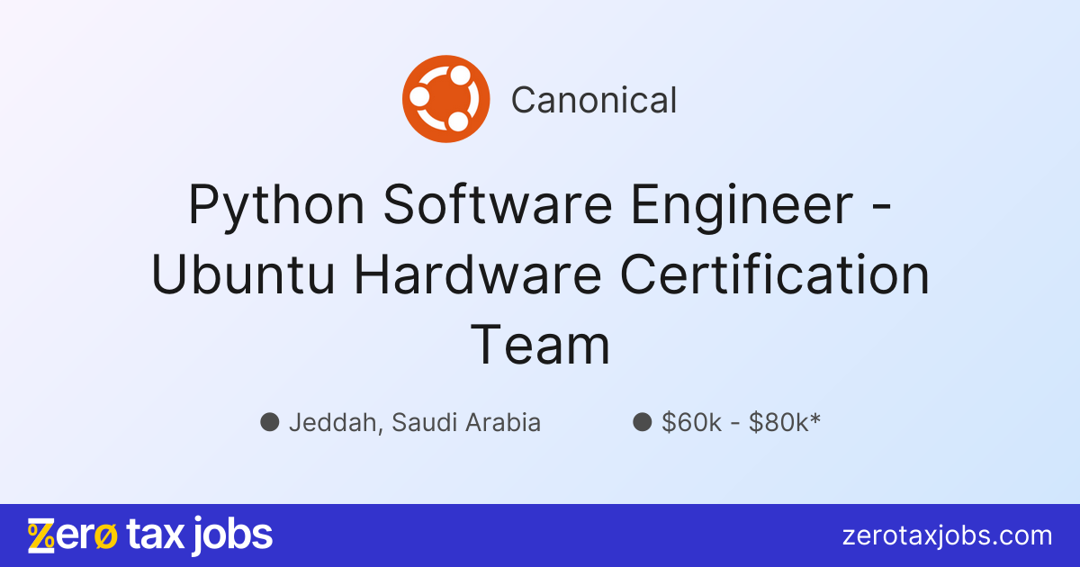 Python Software Engineer - Ubuntu Hardware Certification Team at Canonical