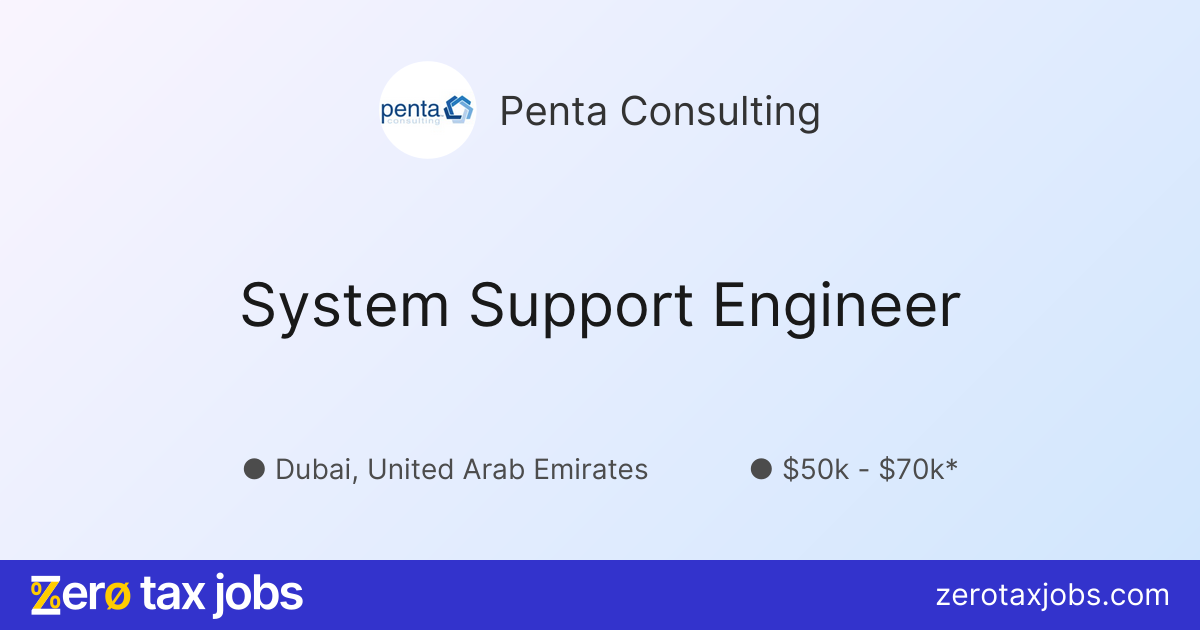 System Support Engineer at Penta Consulting