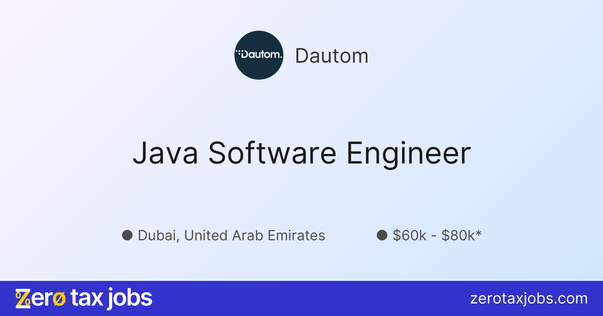 Java Software Engineer at Dautom